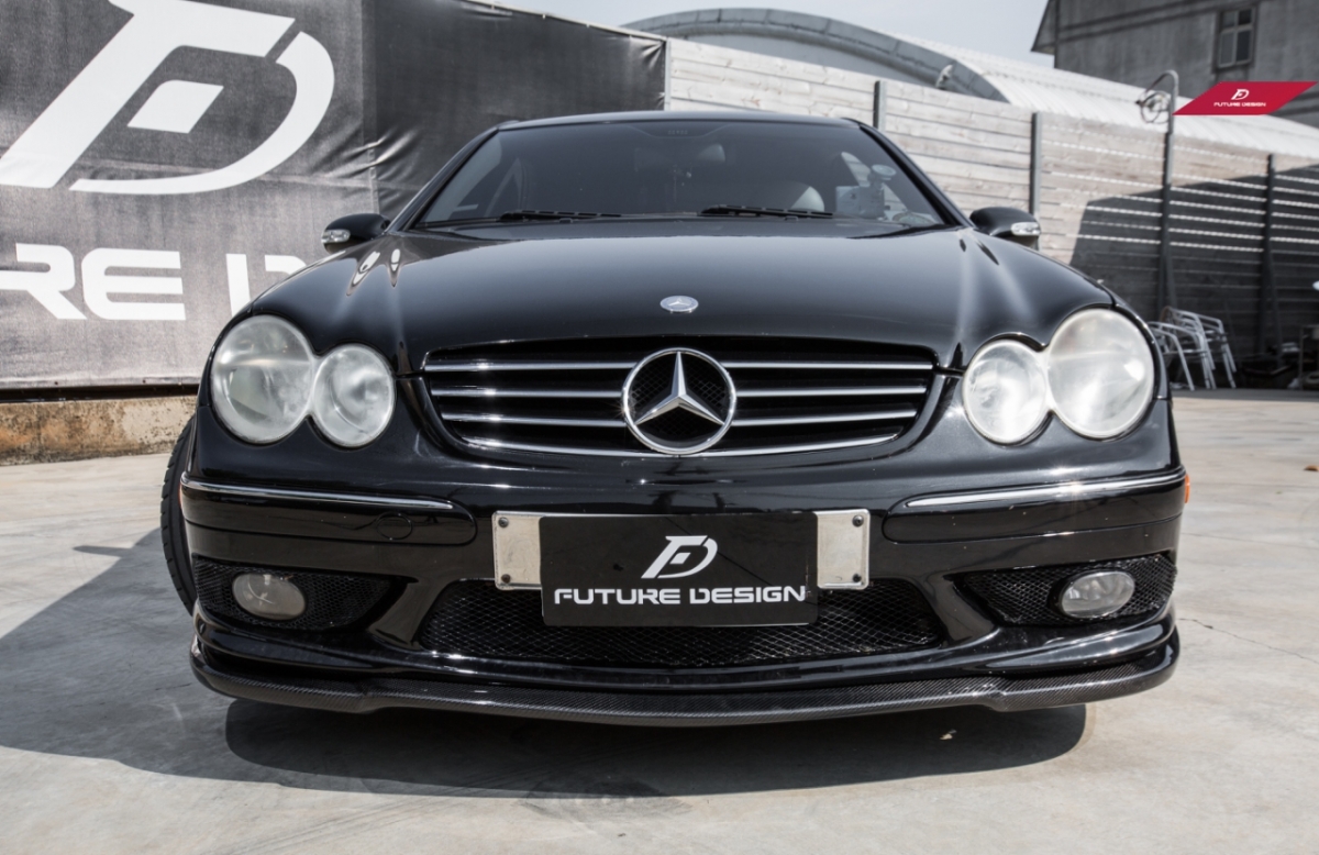 BENZ W209 CLK AMG CLASSON Style 碳纖維卡夢 前下巴 - 政銓企業有限公司